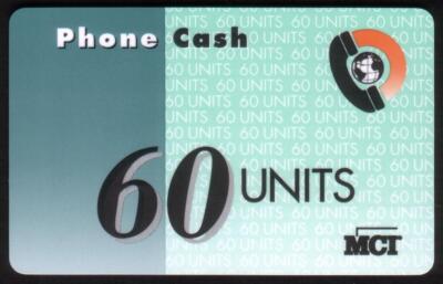 60u Phone Cash (1st MCI Retail Card) Green - Spanish Reverse Phone Card ...