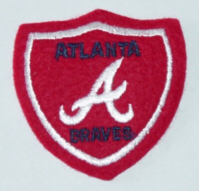 Atlanta Braves Red Crest 2 1/2" x 2 1/2" Embroidered Sew On Patch ...