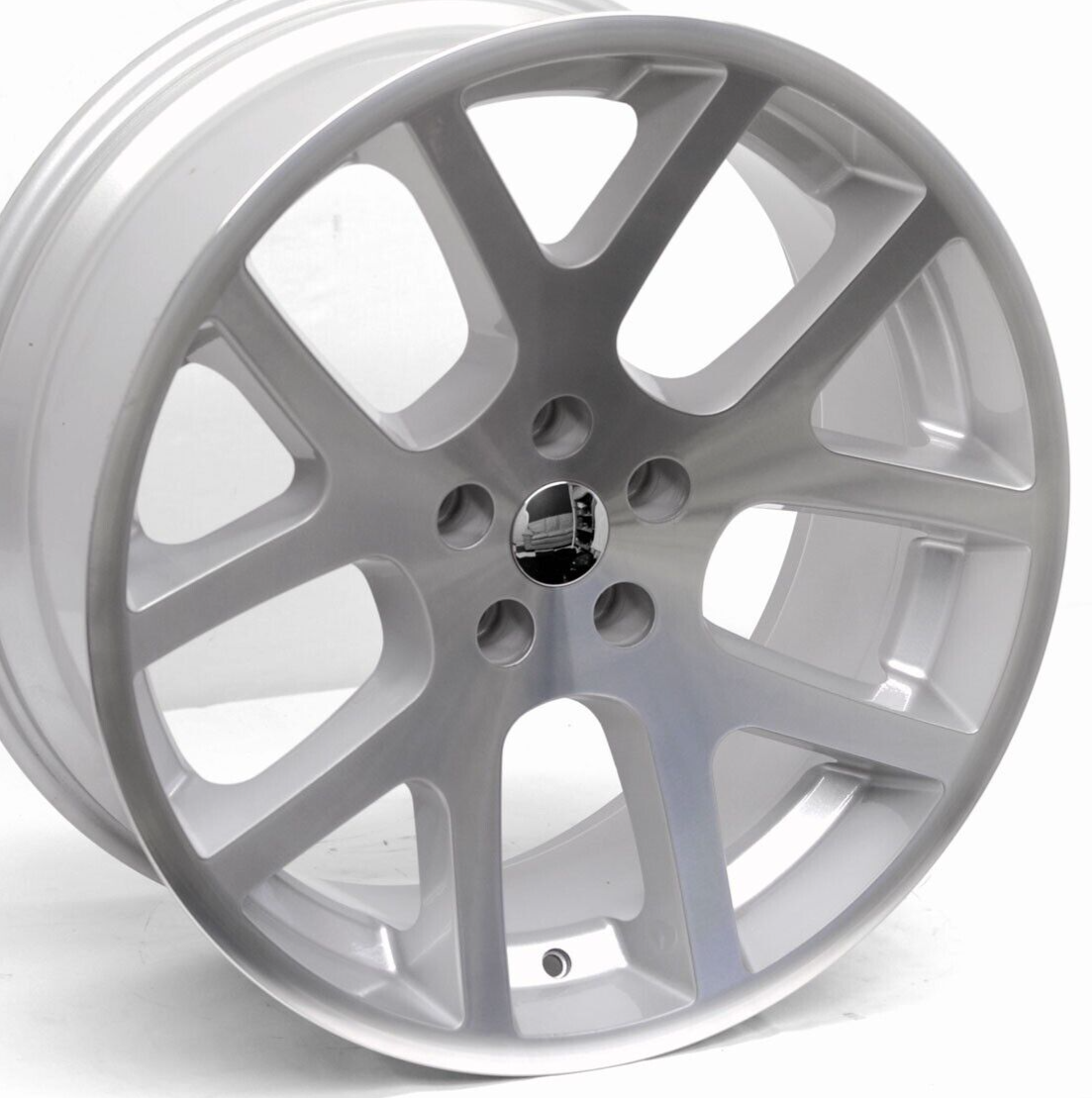 20" Silver & Machined Viper Style Wheels 20x9 5X115 +15 fits Charger ...