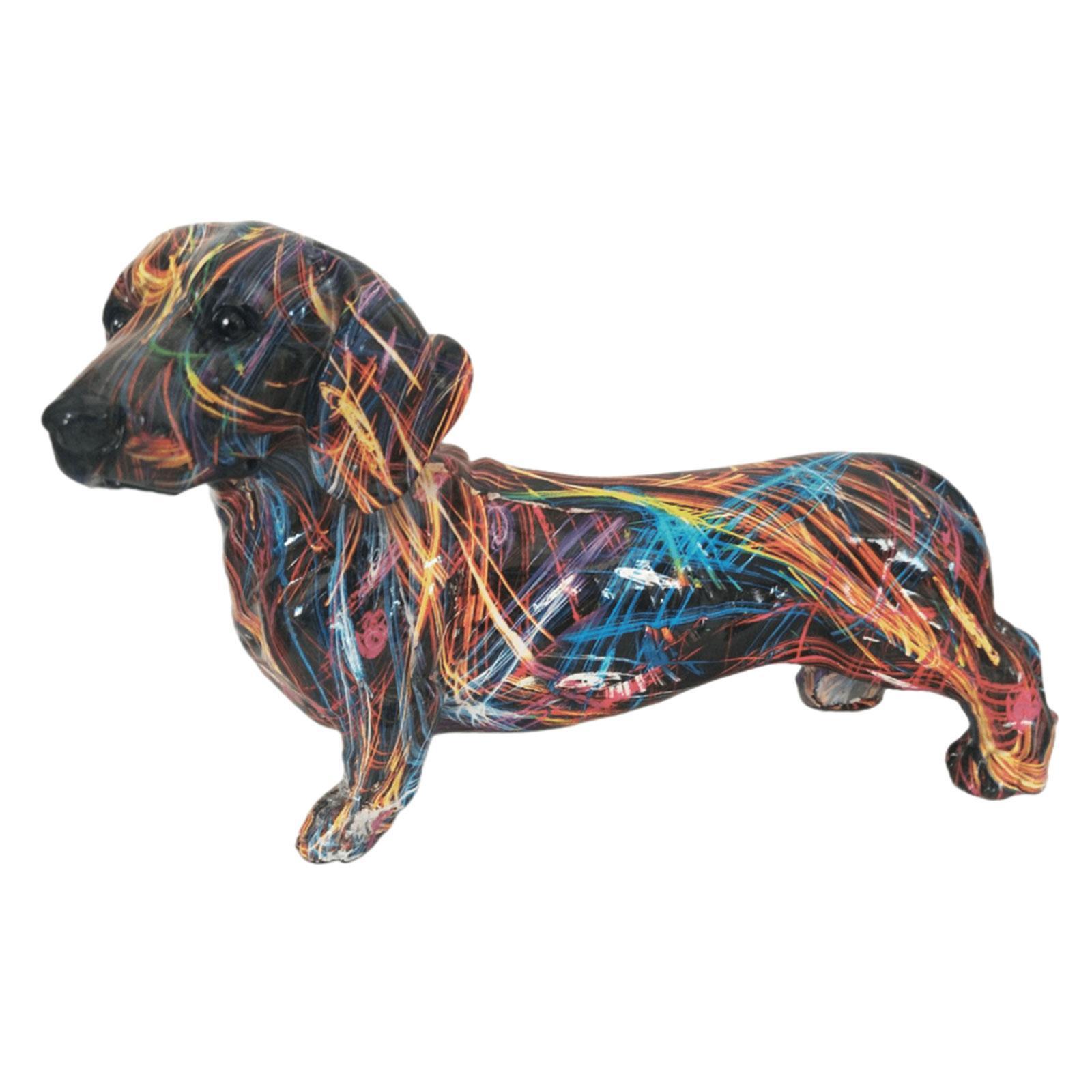 Dog Figurines Collection Desktop Figurines Art Animal Statue for Living ...