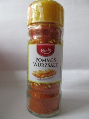 Kania Pommes Gewürzsalz French Fries seasoning salt 90g glass New from ...