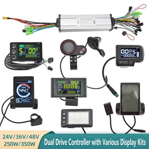 24V/36V/48V 250W-350W E-Bike 18A Dual Drive Brushless Motor Controller ...