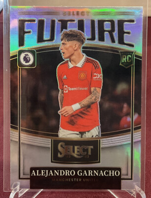 2022-23 Panini Select EPL Alejandro Garnacho Future Sookie Silver Prizm ...