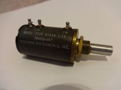 BECKMAN INDUSTRIAL - HELIPOT -Potentiometer 10 turn 125ohm -7216-125K-L ...
