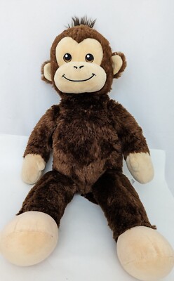 Build A Bear Smiling Monkey Plush Chimpanzee Soft Stuffed Animal Toy 19 ...
