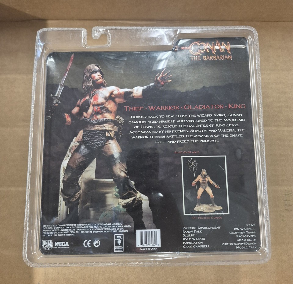 Sealed NECA (2008) CONAN THE BARBARIAN 6" War Paint Action Figure ...