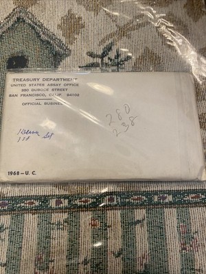 1968 MINT SET. ISSUED BY US MINT. Envelope Sealed / Unopened | eBay