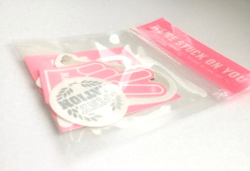 Victorias Secret Pink Nation Stuck on You Dog Peace Sign Stickers ...