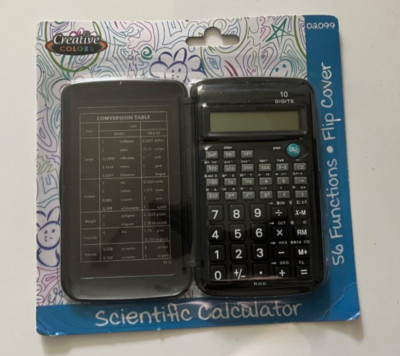 New!!! Creative Colors Scientific Calculator Model 02099 Flip Cover 56 ...