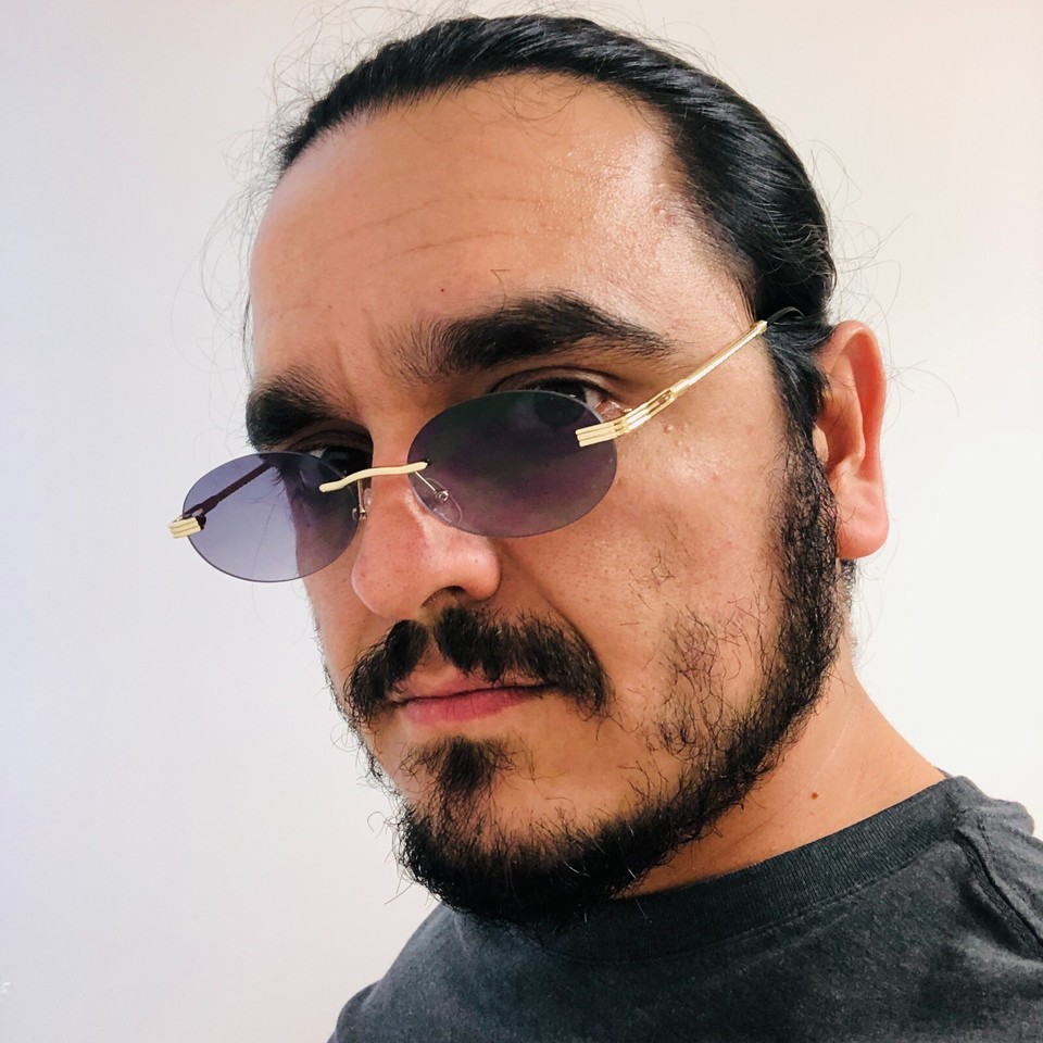 Sunglasses Clear Lens Oval Hiphop Style Migos Gold Metal Rapper Quevo ...