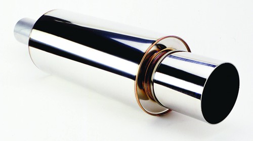 HKS Polished Hi-Power Exhaust Muffler Universal 60mm 2.25" Inlet 3203 ...