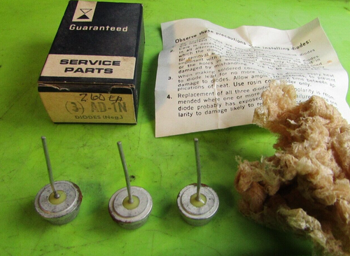 Alternator Diode-Rectifier Set Standard AD-1N Neg 18-25 amp Chrysler ...