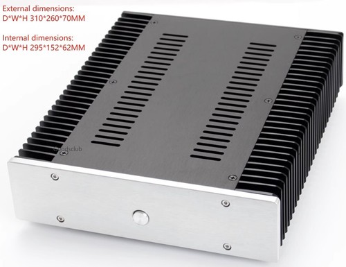 Power Amplifier Chassis DIY Full Aluminum Case DAC AMP Shell Size 260* ...