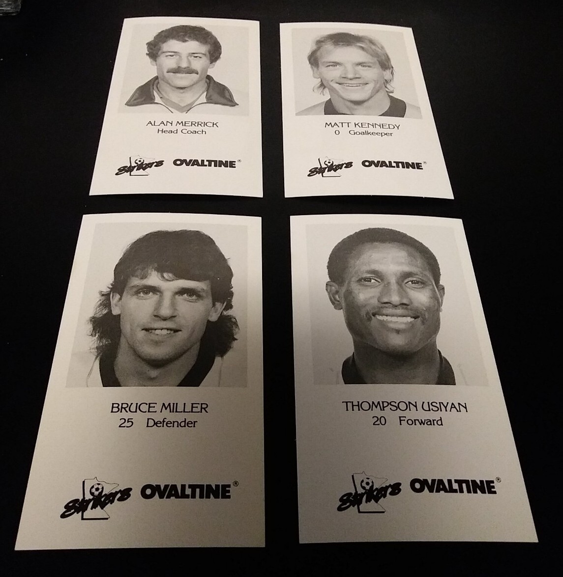 1985-86 Minnesota Strikers Soccer Ovaltine Card Lot of 9 Alan Merrick ...