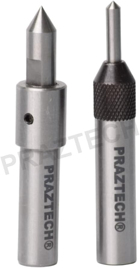 Set of 2 Spring Center Tap Guide Tool to Align Tap for threading Lathe ...