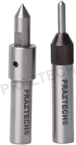 Set of 2 Spring Center Tap Guide Tool to Align Tap for threading Lathe ...