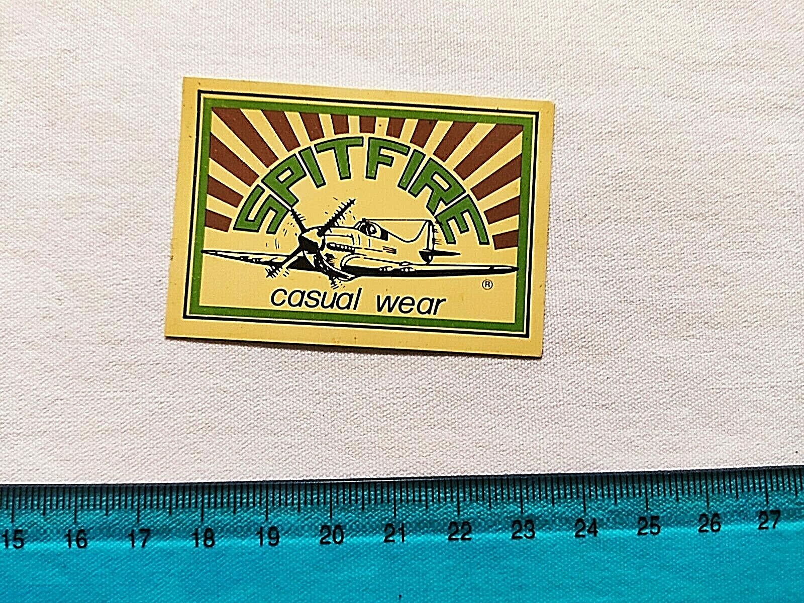 Adhesive Spitfire Casual Wear Vintage Years 80 Old Sticker Decal ...