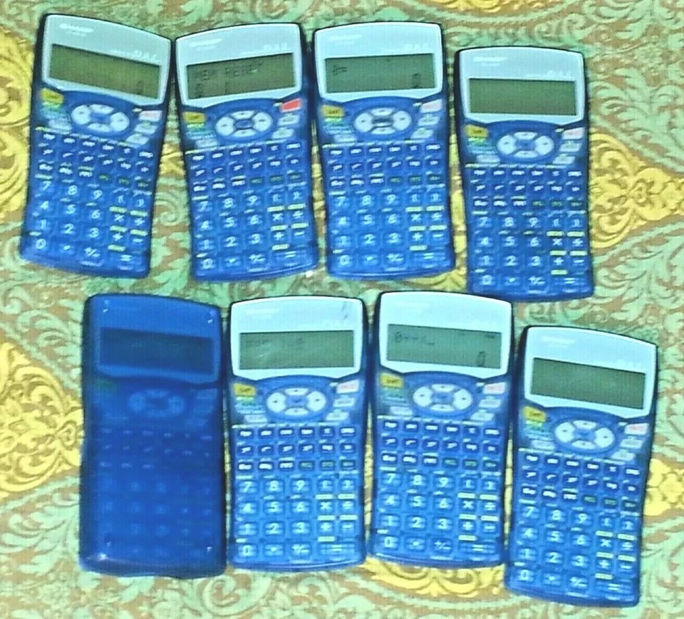 8 Calculator SHARP Scientific EL-531W ADVANCED Blue D.A.L | eBay