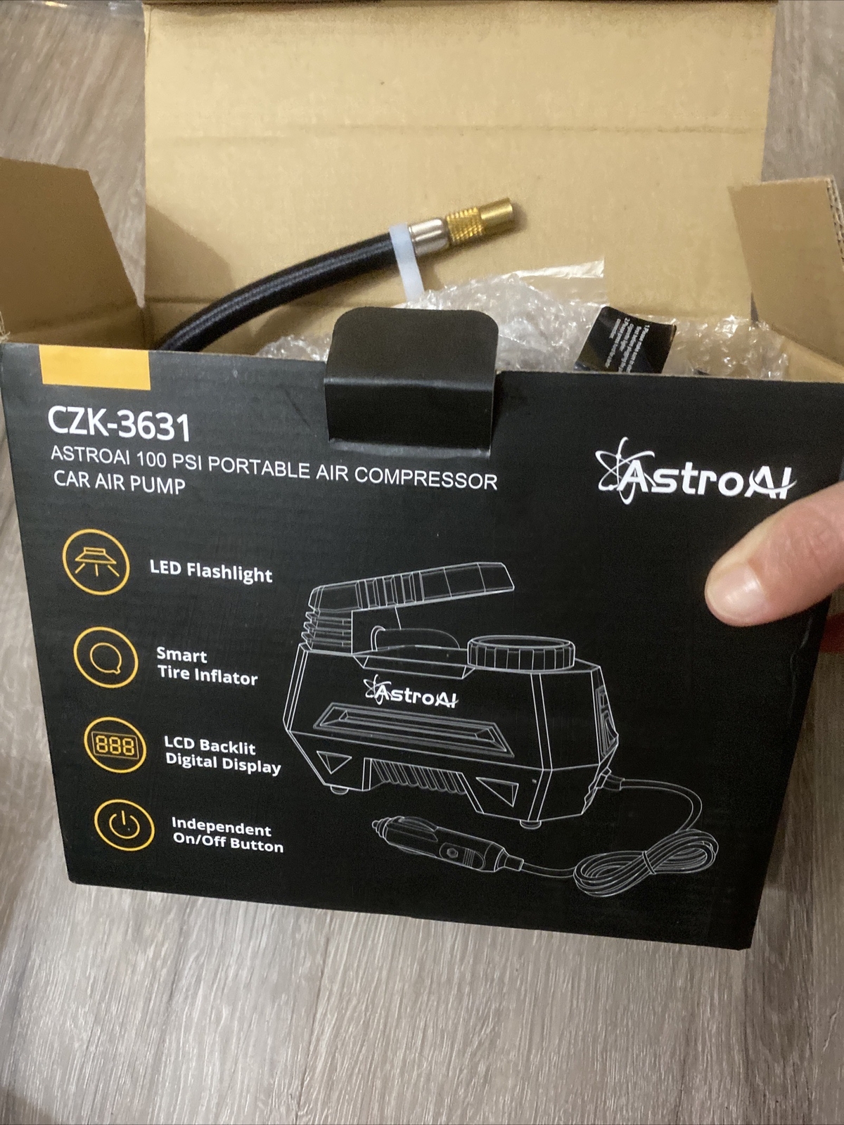 Astro AI 100 PSI Portable Air Compressor Car Air Pump Anywhere New In ...