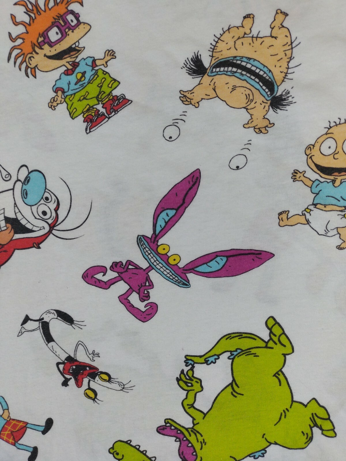 Nickelodeon Womens Large White Rugrats Ahh Hey arnold… - Gem