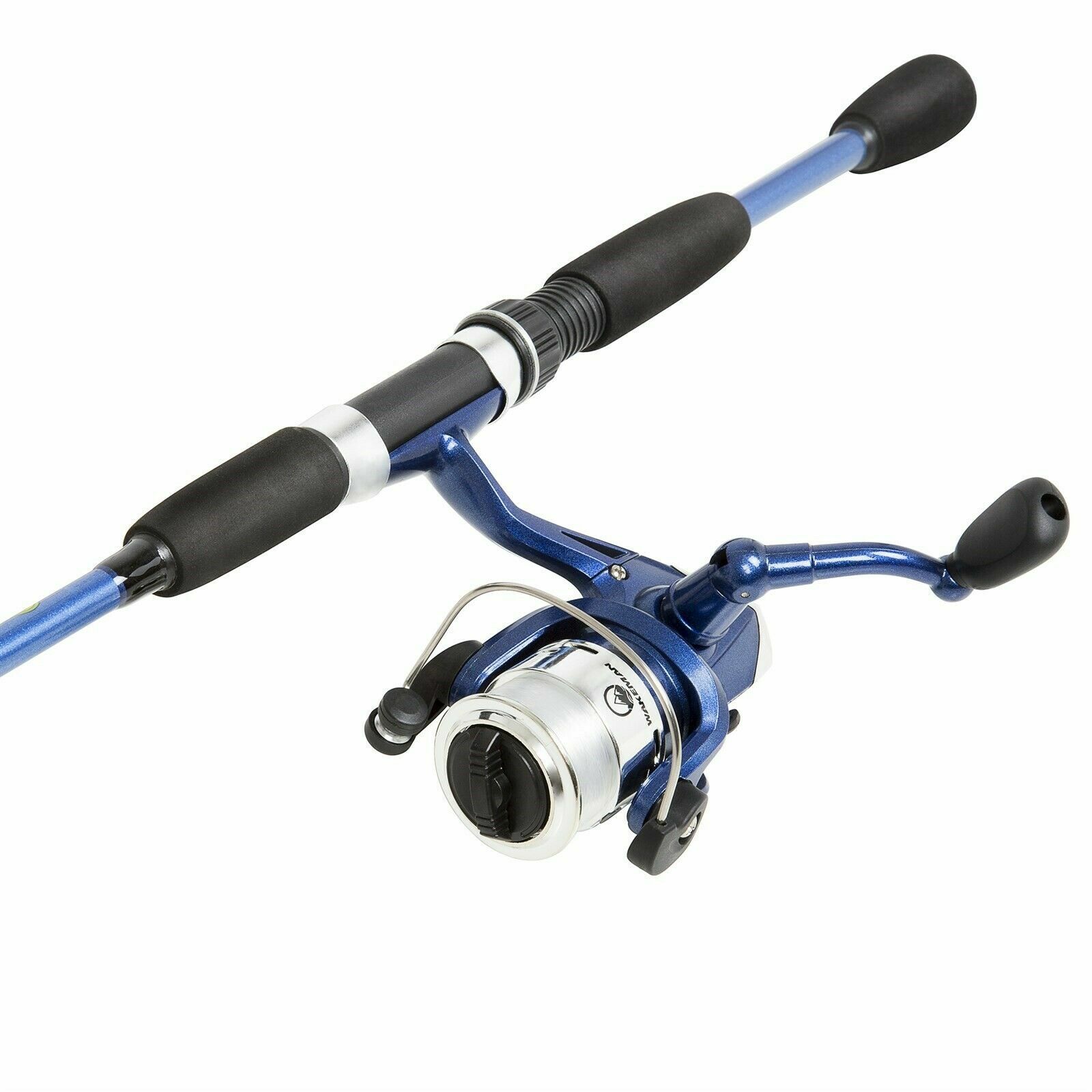 Blue Bait Cast Open Face Spinning 2 Pc Rod and Reel Combo 63 In Fishing ...