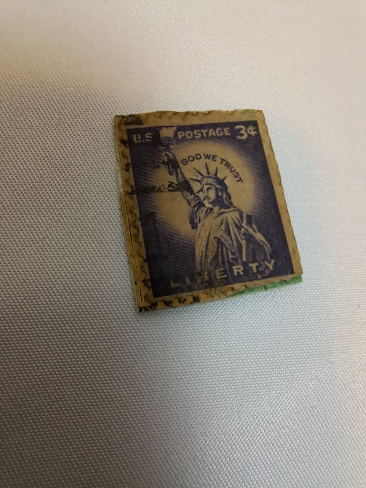 Vintage - 3 CENT Purple Lady Statue Of Liberty US POSTAGE STAMP Used | eBay