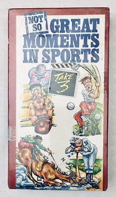 Not So Great Moments in Sports - Take 3 (VHS, 1990) HBO Video 90346 ...