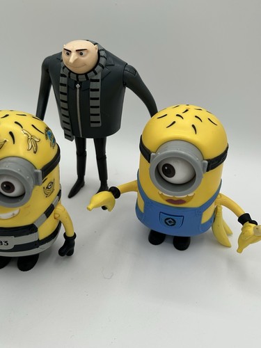 DESPICABLE ME GRU 6" & Minions ACTION FIGURE THINKWAY TOYS UNIVERSAL ...