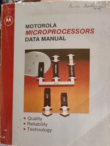 Motorola Microprocessors Data Manual Book Series B 1981 | eBay