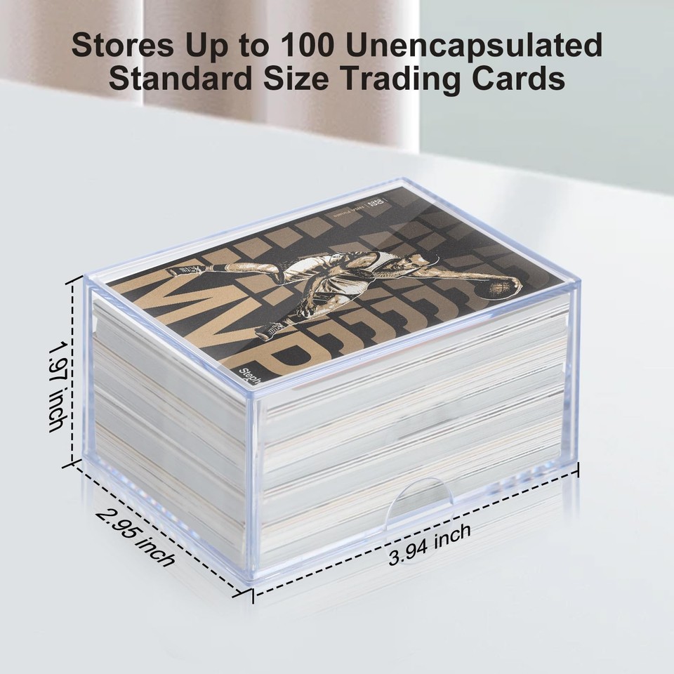 10-Pack 100-Count Deck-Case Card-Box - 2 Piece Trading Card Storage Box ...