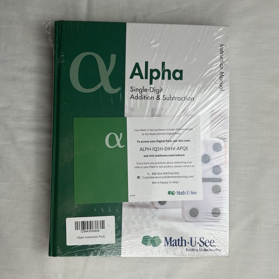 Math-U-See Alpha (2010): Instruction Manual (Hardcover) and DVD, New ...