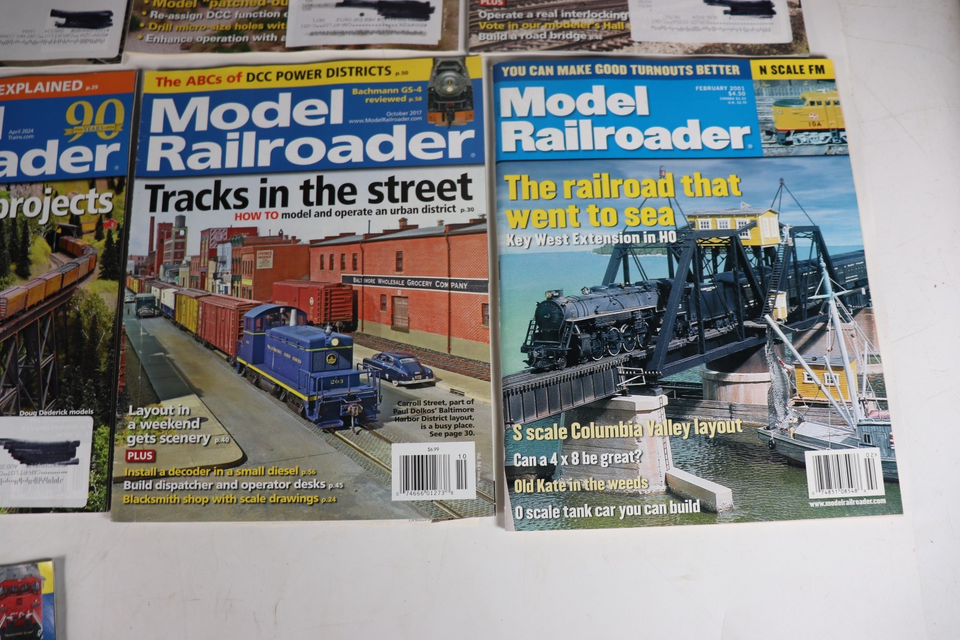Model Railroader Magazine Lot of 25, 2010s Issues, HO N O Scale Trains ...