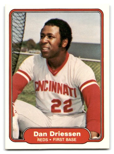Dan Driessen 1982 Fleer Baseball #64 Cincinnati Reds | eBay