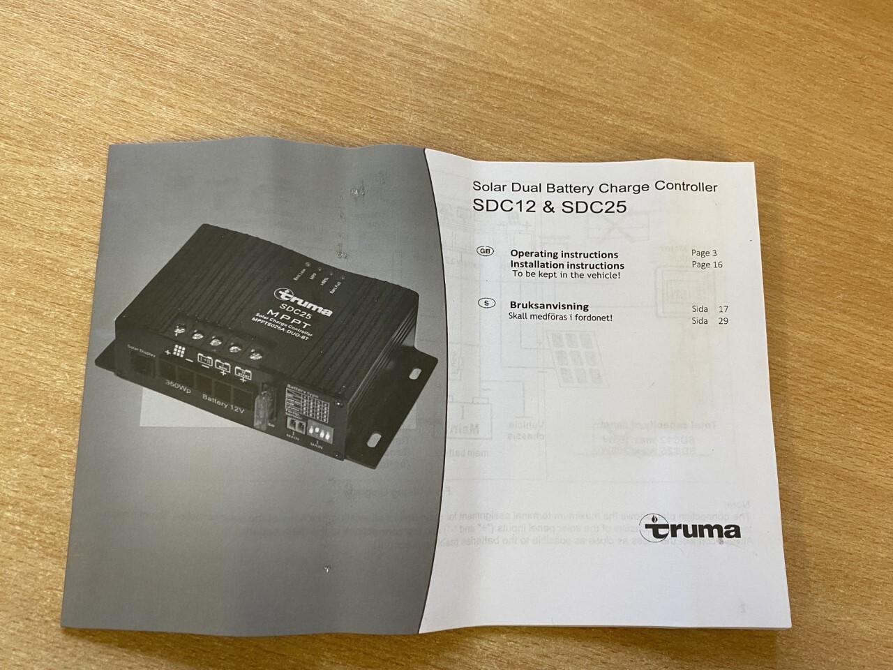 TRUMA SOLAR PANEL DUO BATTERY CHARGE CONTROLLER SDC12 | eBay UK