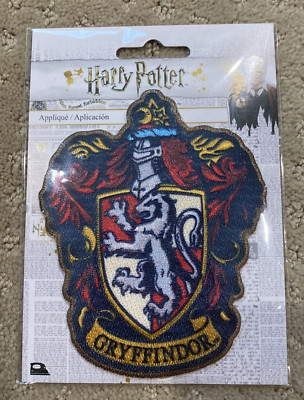 Harry Potter Gryffindor Crest Sublimated Embroidered Iron On Patch NEW ...