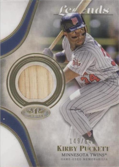 2021 Topps Tier One - Tier One Legends Relics Kirby Puckett #T1LR-KP ...
