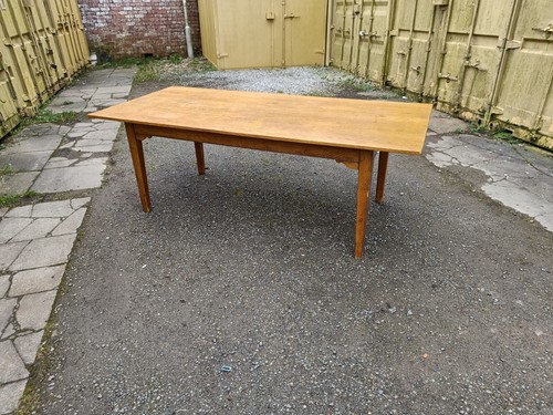 Solid Golden Oak Dining Refectory Farmhouse Table | eBay UK