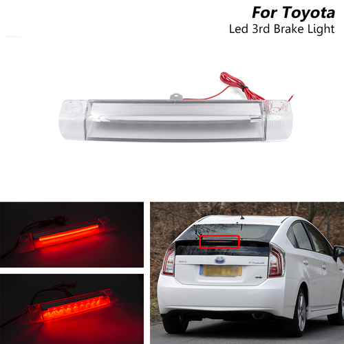 2010-2018 Toyota 4Runner Prius Clear Lens LED 3rd Third Brake Light 3D ...