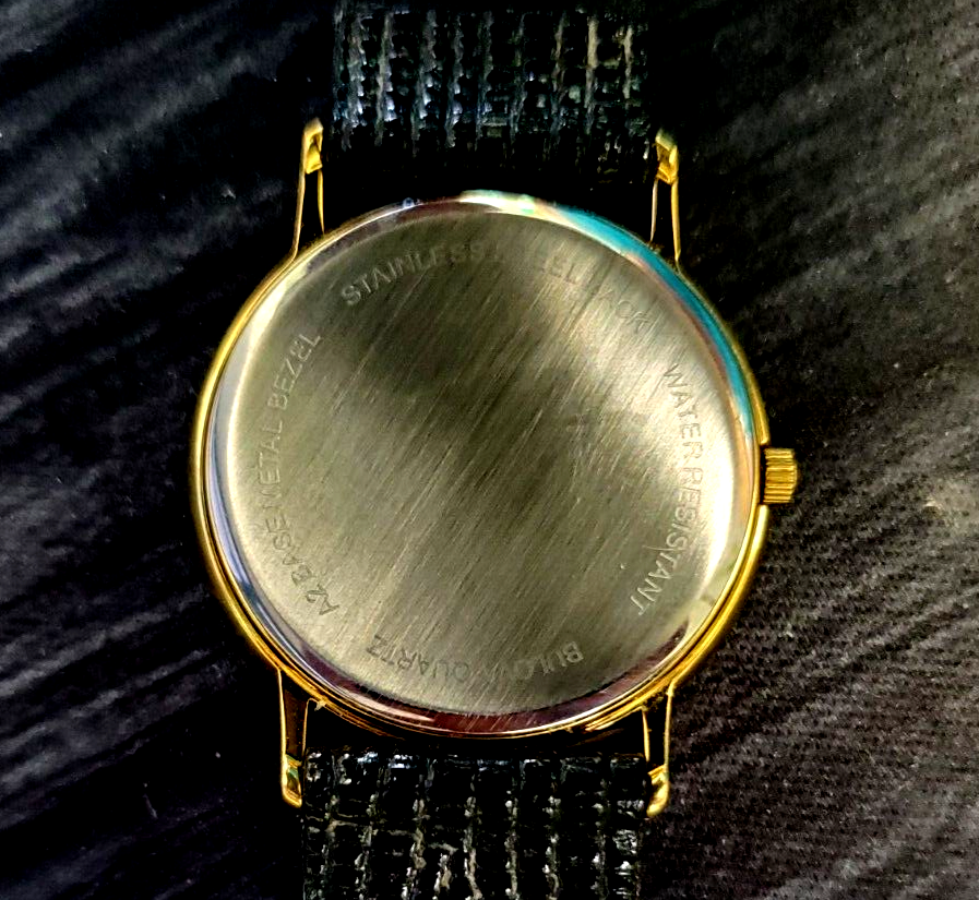 RARE Authentic Classic Bulova Men's Black Dial Diamond Cocktail Dress ...