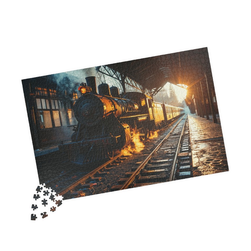 Vintage Jigsaw Puzzle 1014 Pieces Train | Puzzle Game | Vintage Puzzle ...