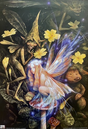 Brian Froud Good Fairies, Bad Fairies Vintage 1998 Poster 24 x 35 ...