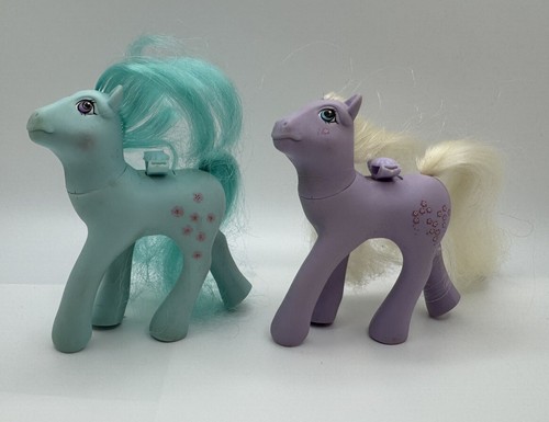 Vintage My Little Pony G1 Flutter Ponies Forget-Me-Not & Peachblossom ...
