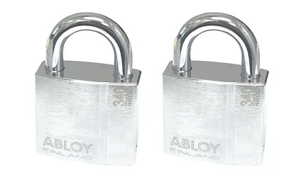 Abloy PL340/25T Padlock, Keyed Alike KA2 Protec2 with 2 Keys Each (2 ...
