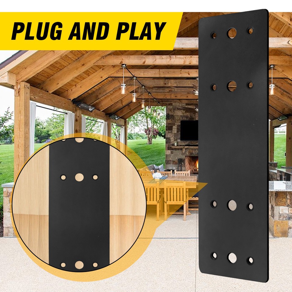 4Pcs 3x10 Straight Steel Flat Mending Plates Wood Reinforcement Joining ...