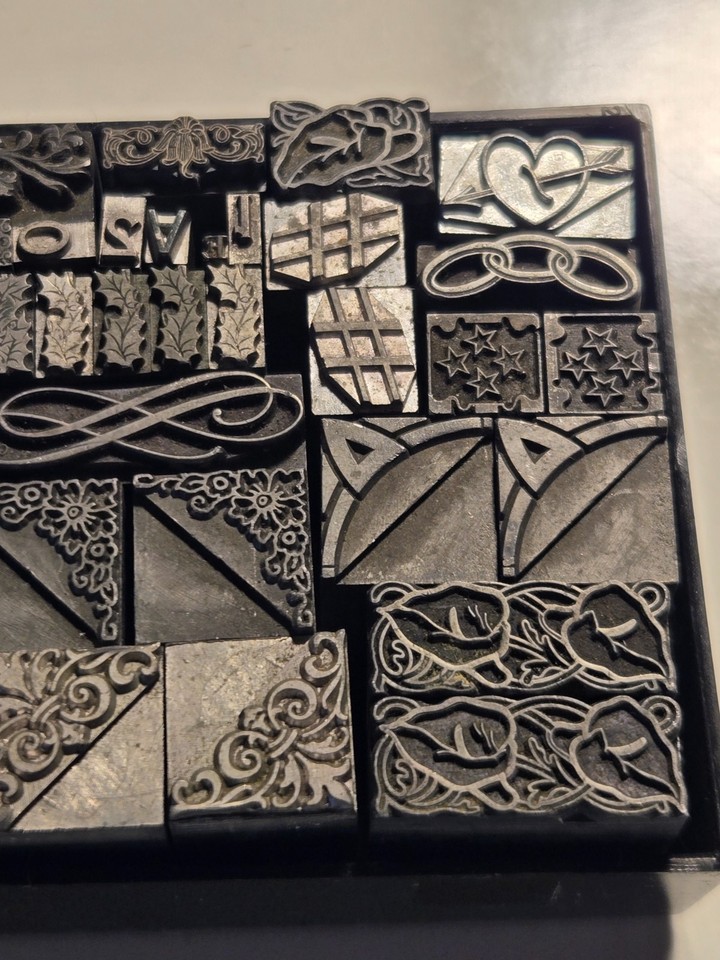 Assorted Kingsley Hot Foil Stamping Font Die Type | eBay