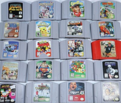 GENUINE NINTENDO 64 N64 GAME CARTRIDGES CLEAN PINS PLAY TESTED BUY2 GET ...