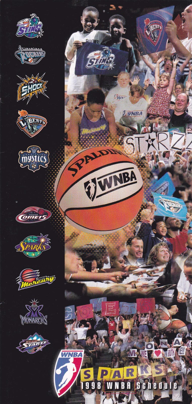 Original 1998 WNBA Basketball Schedule Booklet | eBay