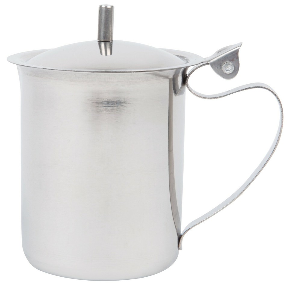 4 1/4" TALL SILVER TEAPOT/CREAMER SERVER DURABLE 18/8 STAINLESS STEEL ...