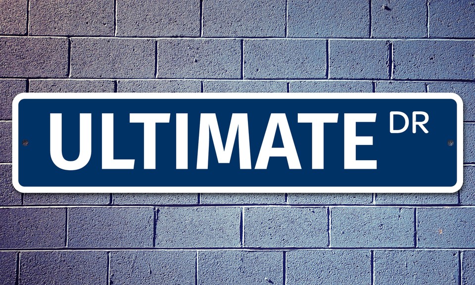 7707 SS Ultimate 4" x 18" Novelty Street Sign Aluminum | eBay