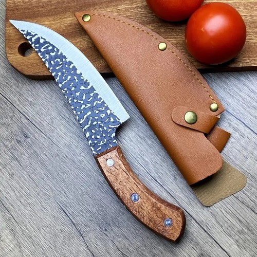 1pc Stainless Steel 6-Inch Fixed Blade Knife, Sharp Splitting Knife for ...